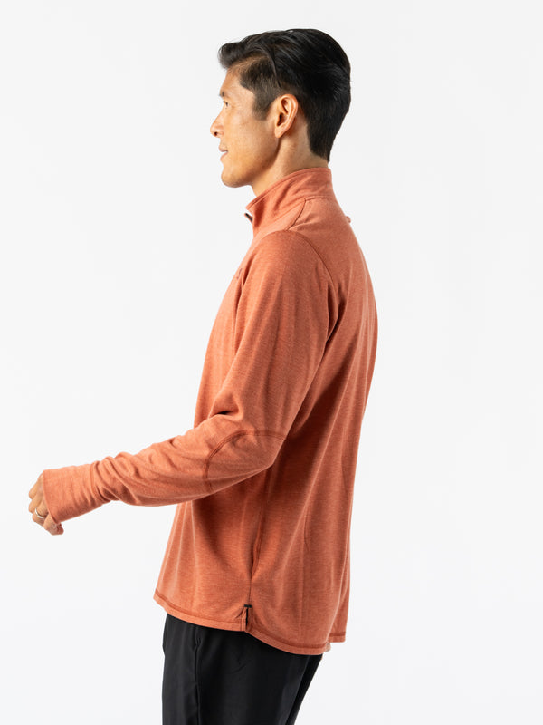 Outrun Zip & Warm Running Top - rabbit