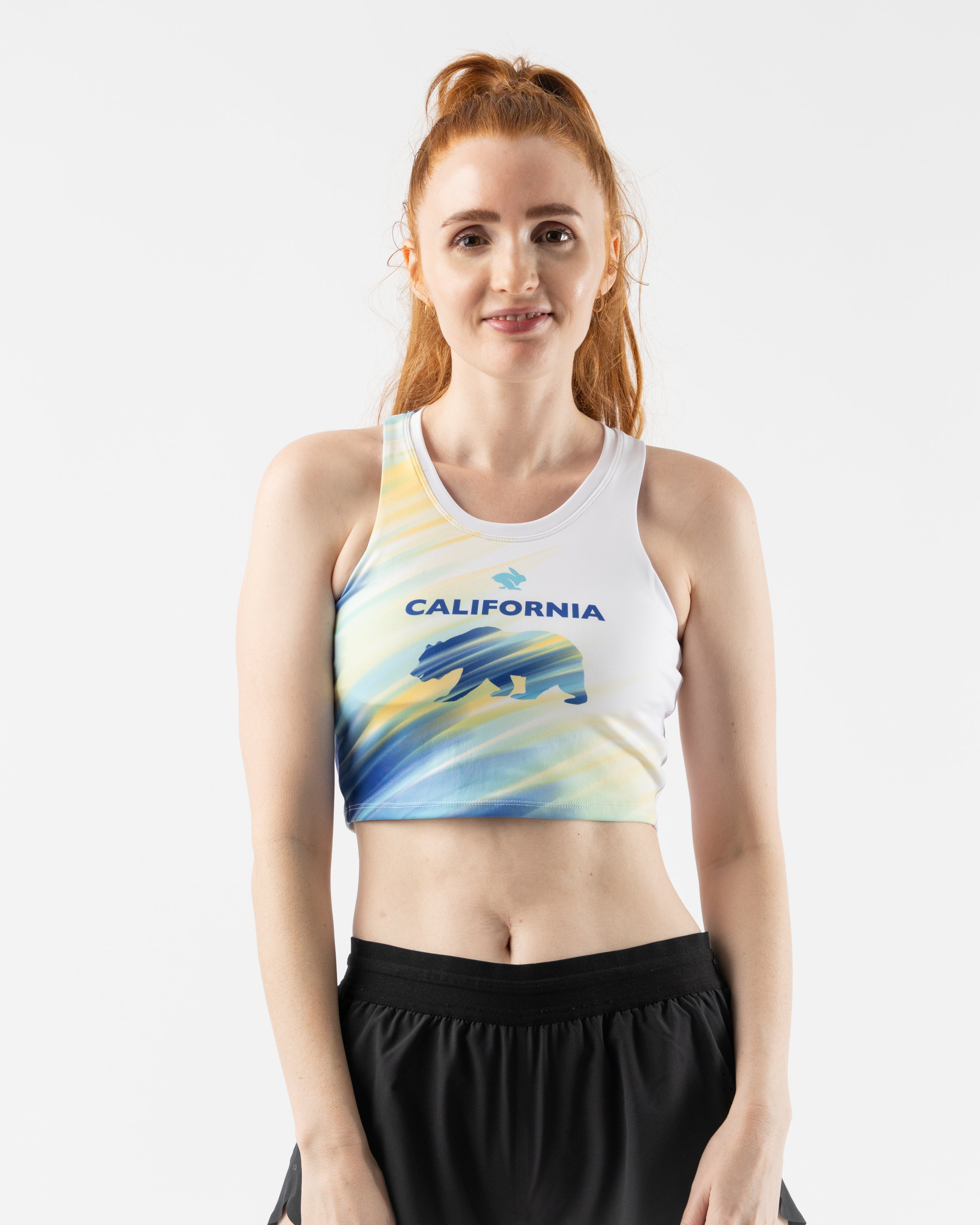 women's cropped running shirts | rabbit
